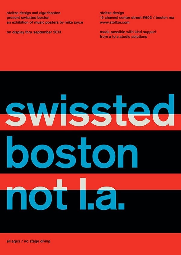 Stoltze presents Swissted Boston for Fort Point ArtWalk - Stoltze ...